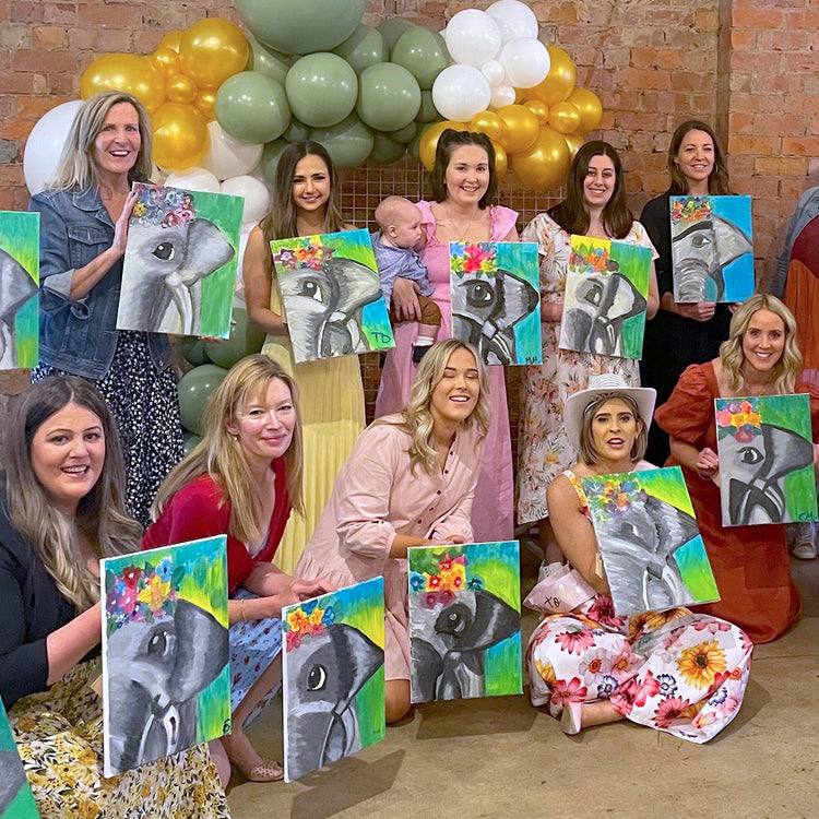 Your Hens party with an artistic twist in CBR! – Paint Along